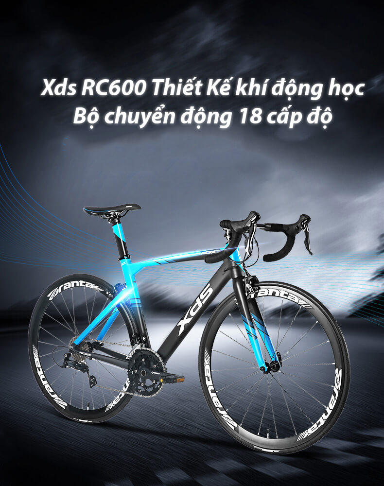 Xe Đạp Đua XdS RC600 công nghệ khung X6 của máy bay cực nhẹ